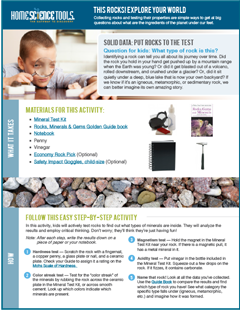 How to Test Rocks Activity | Earth Science Fair Project